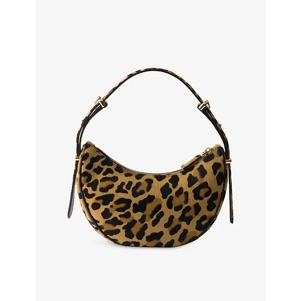 Prada Arc Leather Mini Shoulder Bag - Neutral