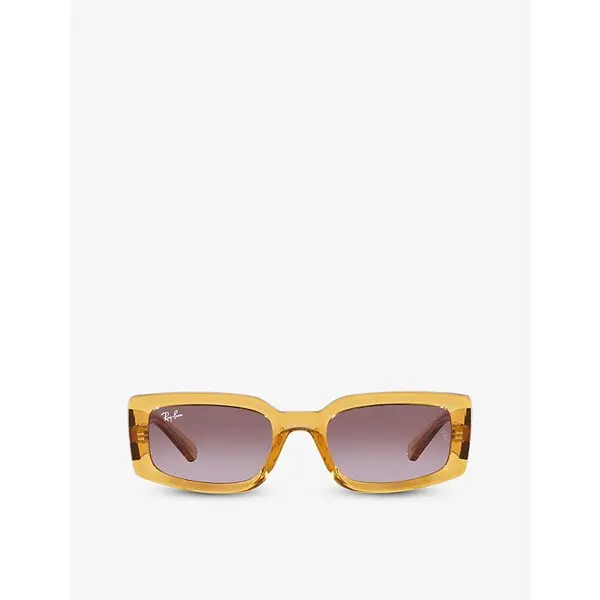 Ray-ban Acetate Pillow-frame Sunglasses - Yellow