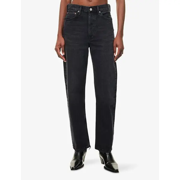 AGOLDE 90's Mid-rise Loose-fit Denim Jeans - Tar