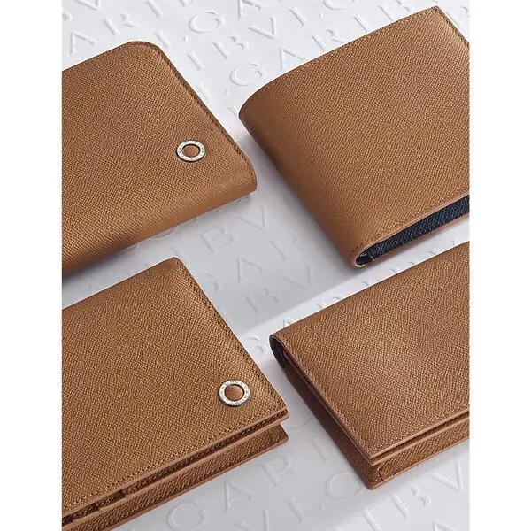 BVLGARI Leather Wallet - Brown