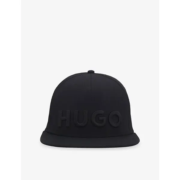 Hugo Embroidered-logo Cotton Cap - Black