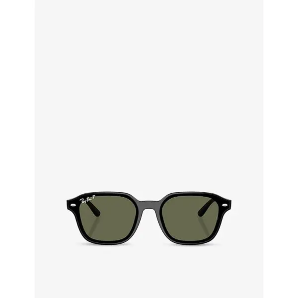 Ray-ban Rb4458d Square-frame Nylon Sunglasses - Black