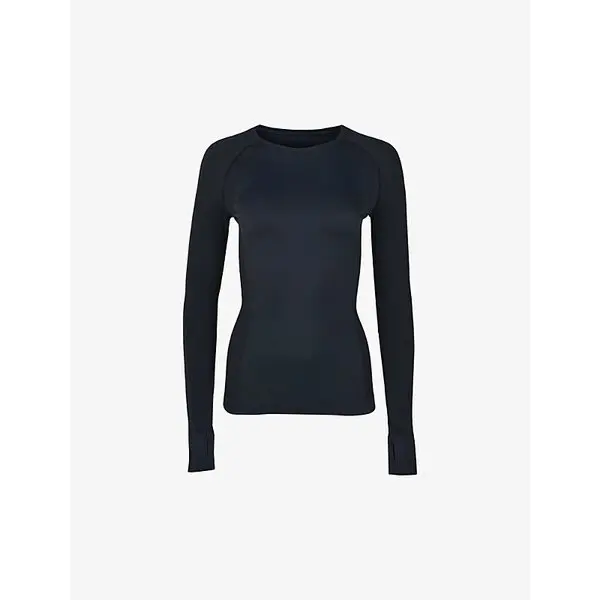 Sweaty Betty Athlete Seamless Long Sleeve Top - Black