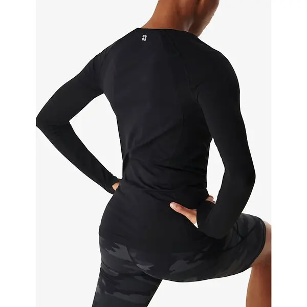 Sweaty Betty Athlete Seamless Long Sleeve Top - Black