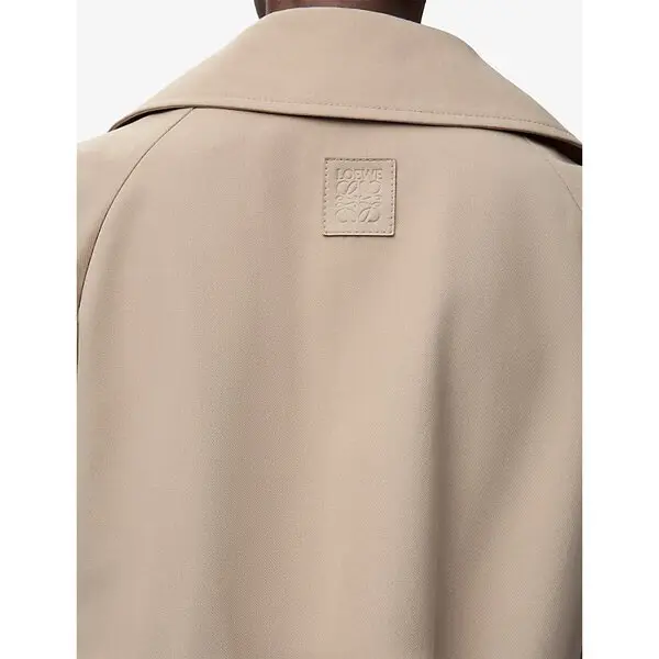 Loewe Notched Lapel Belted Cotton Jacket