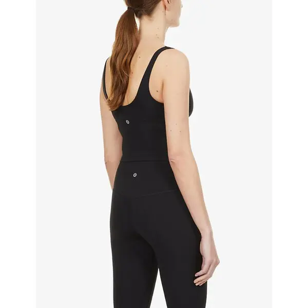 Lululemon Align Cropped Stretch-knit Top - Black