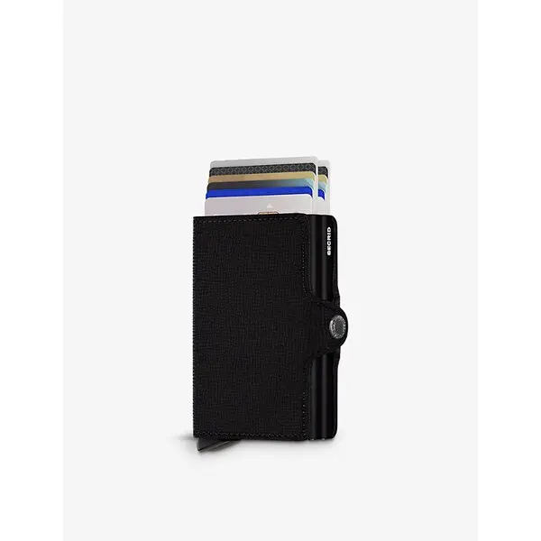 SECRID Twinwallet Crisple Leather Cardholder - Black