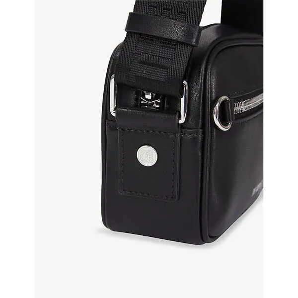 The Kooples Branded-strap Leather Cross-body Bag