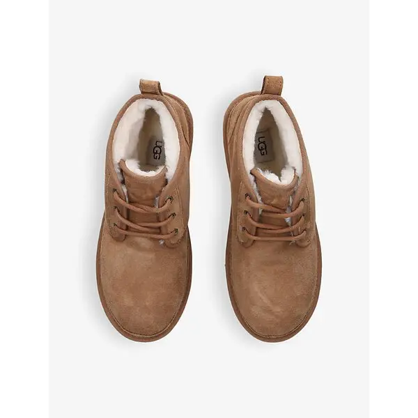 UGG Logo-debossed Suede Chukka Boots - Tan