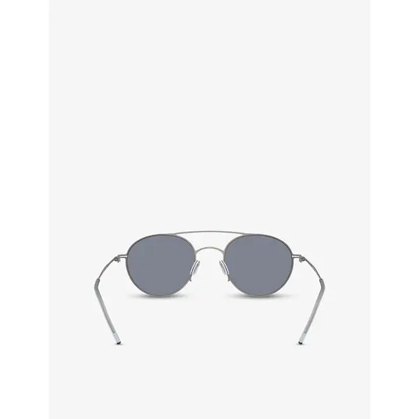 Giorgio Armani Pilot-frame Metal Sunglasses