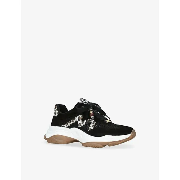 Steve Madden Maxfield Suede And Mesh Trainers