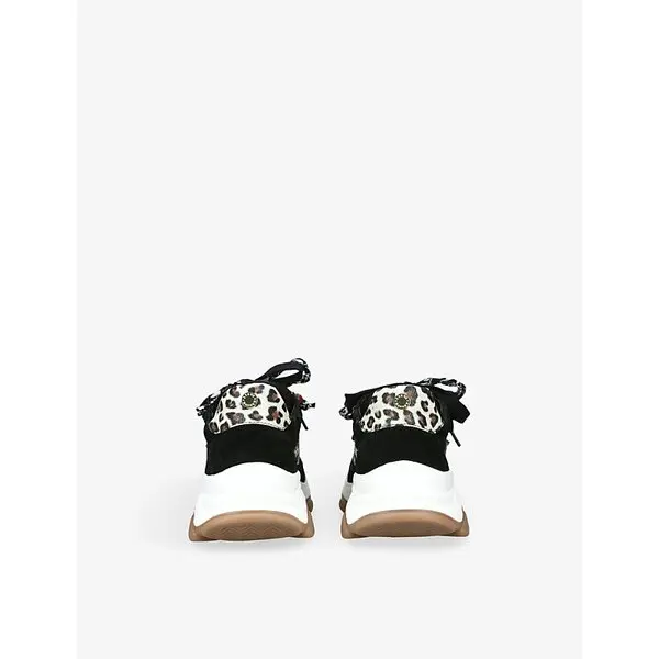 Steve Madden Maxfield Suede And Mesh Trainers