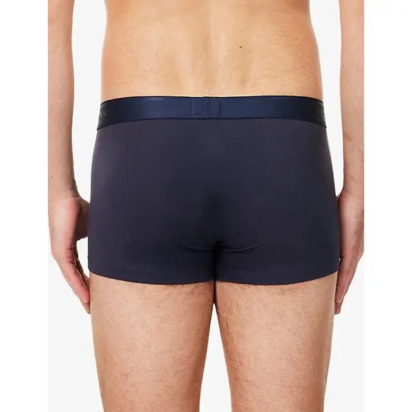 Sunspel Branded-waistband 3-pack Stretch-cotton Trunks