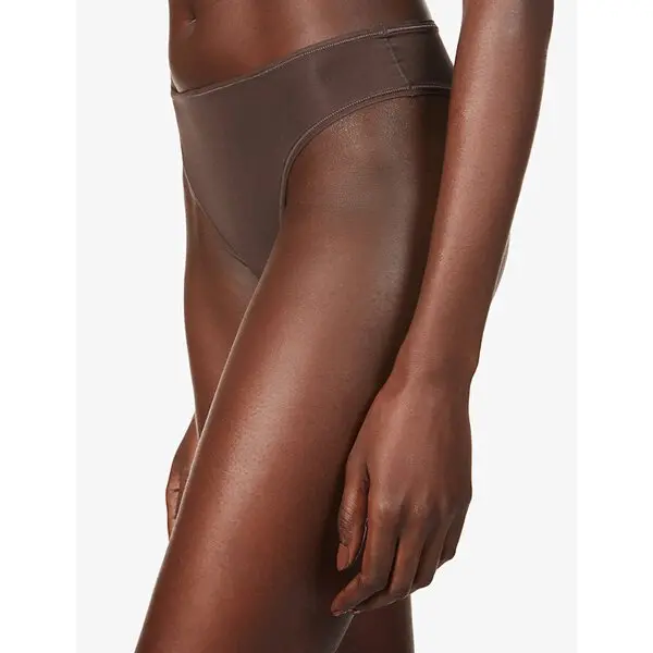 SKIMS Fits Everybody Mid-rise Stretch-jersey Briefs - Cocoa