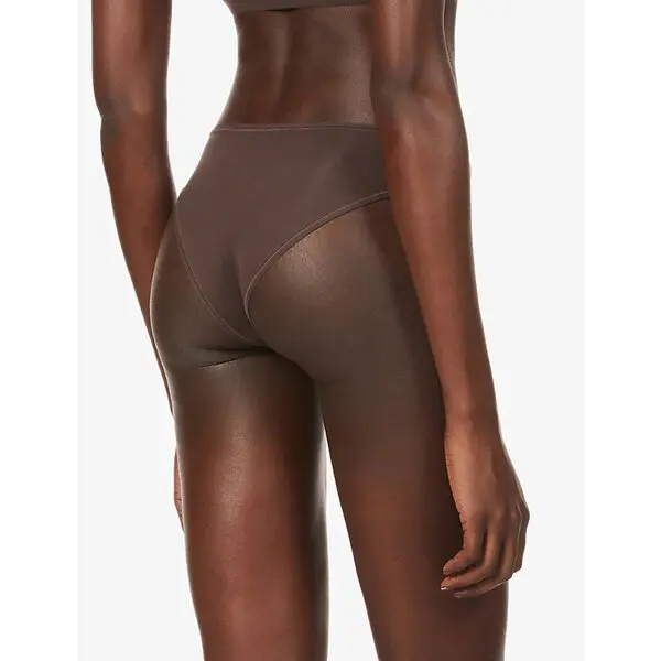 SKIMS Fits Everybody Mid-rise Stretch-jersey Briefs - Cocoa