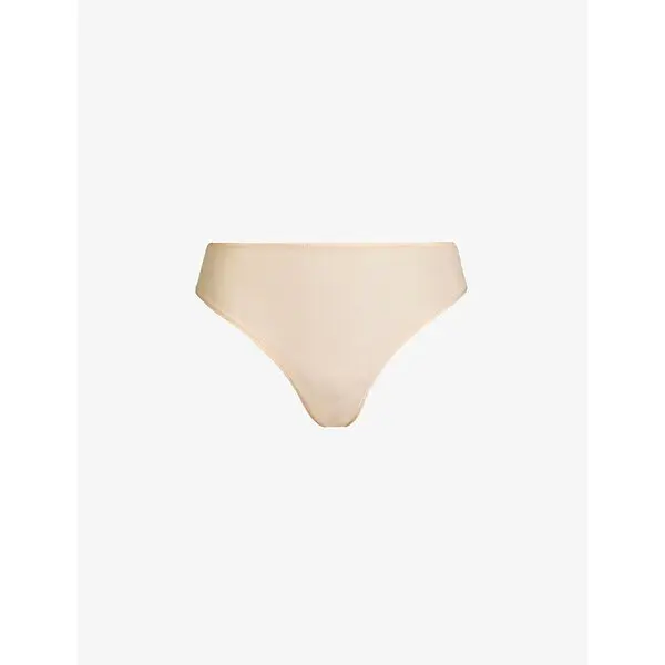 SKIMS Fits Everybody Mid-rise Stretch-jersey Briefs - Sand