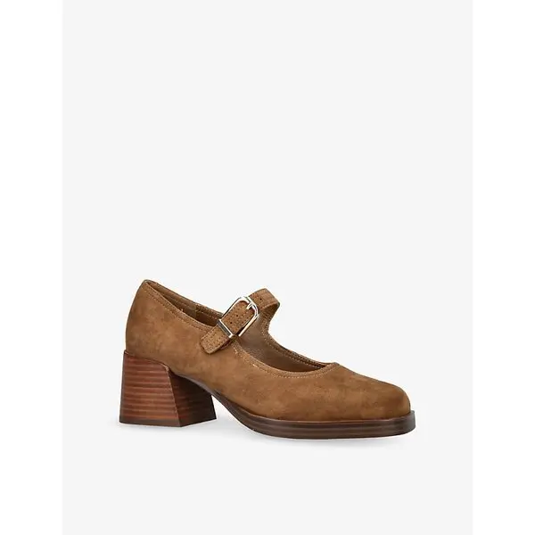 Steve Madden Suede Block-heel Mary Jane Courts