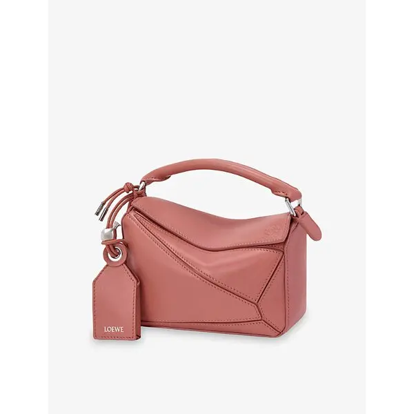 Loewe Featherlight Puzzle Mini Top-handle Bag - Blush