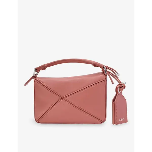 Loewe Featherlight Puzzle Mini Top-handle Bag - Blush