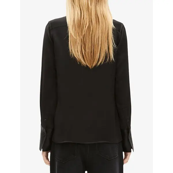 The Kooples Long-sleeved Satin Shirt