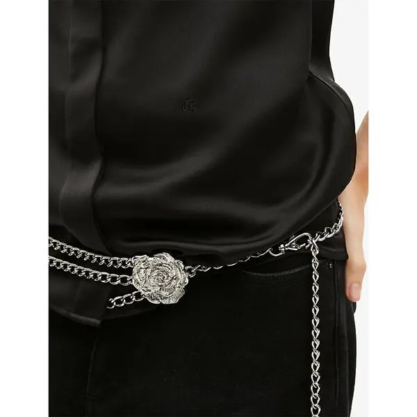 The Kooples Long-sleeved Satin Shirt