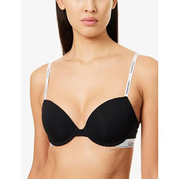 Calvin Klein Icon Demi Cotton-modal Jersey T-shirt Bra