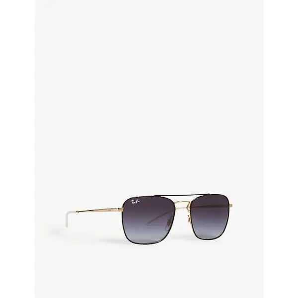 Ray-ban Rb3588 Square-frame Sunglasses - Black
