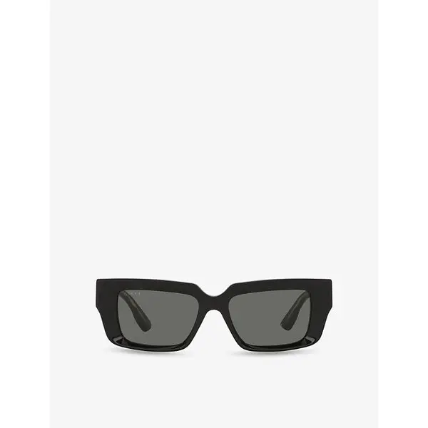 Gucci Square-frame Acetate Sunglasses - Black