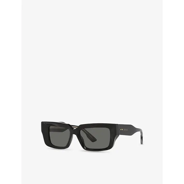 Gucci Square-frame Acetate Sunglasses - Black