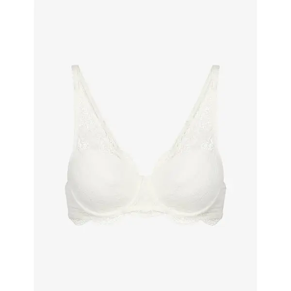 Simone Perele Karma Moulded-cup Stretch-lace Bra - 030 Ivory