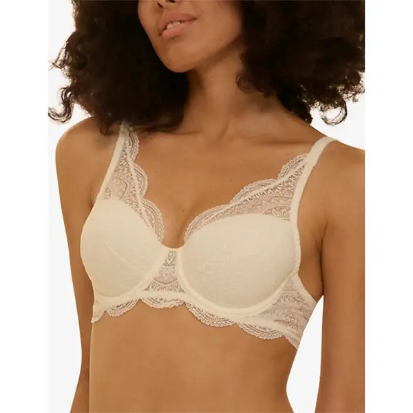 Simone Perele Karma Moulded-cup Stretch-lace Bra - 030 Ivory