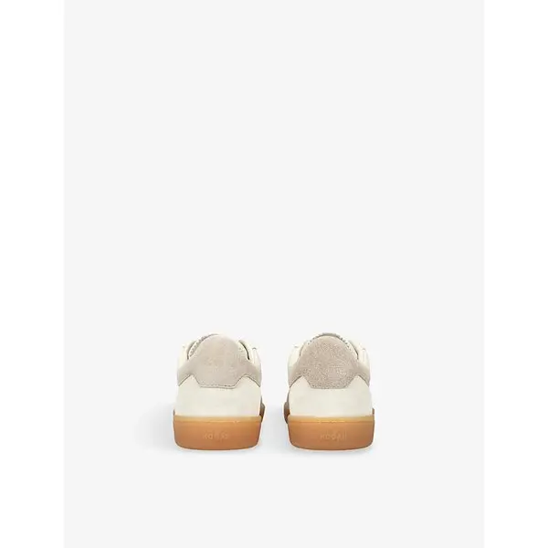 Hogan Suede And Mesh Low Top Trainers - White/oth
