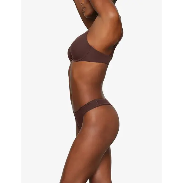 SKIMS Fits Everybody Underwired Stretch-woven T-shirt Bra
