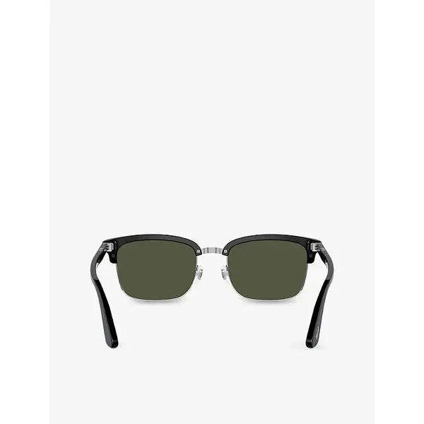 Persol Rectangle-frame Acetate Sunglasses - Black