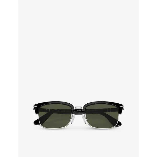Persol Rectangle-frame Acetate Sunglasses - Black