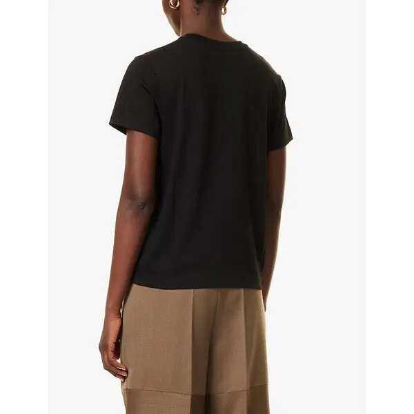 Vince Round Neck Cotton Jersey T-shirt