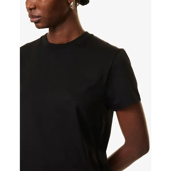 Vince Round Neck Cotton Jersey T-shirt