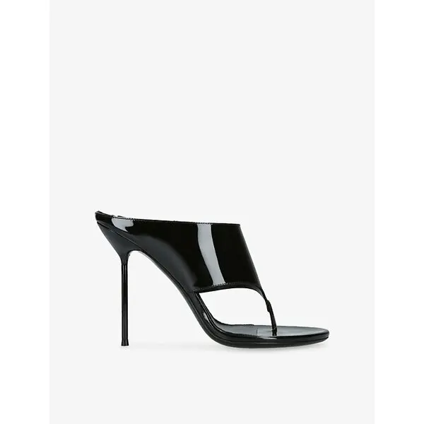 Paris Texas Lidia Thong 105 Patent Leather Mules