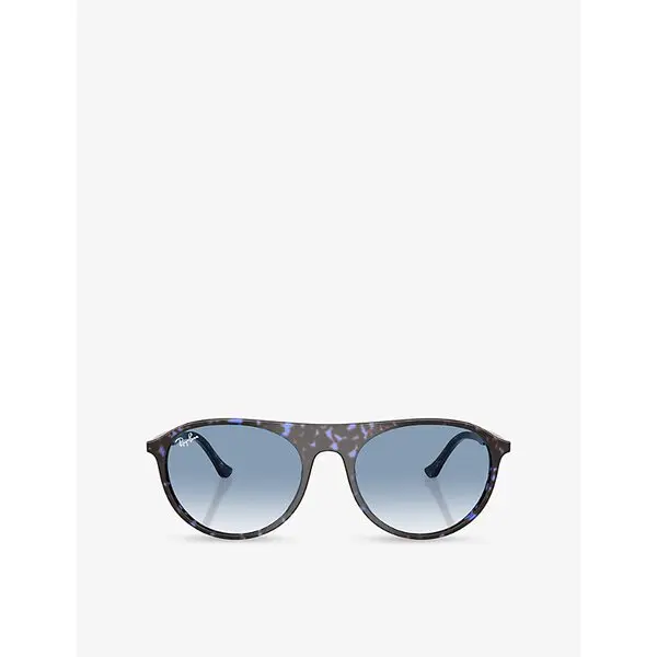 Ray-ban Rb2215 Square Frame Acetate Sunglasses - Blue