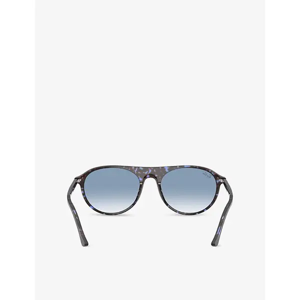 Ray-ban Rb2215 Square Frame Acetate Sunglasses - Blue