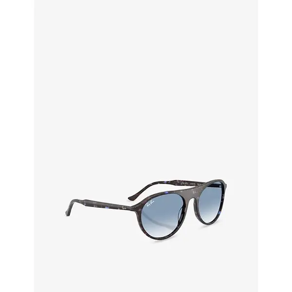 Ray-ban Rb2215 Square Frame Acetate Sunglasses - Blue