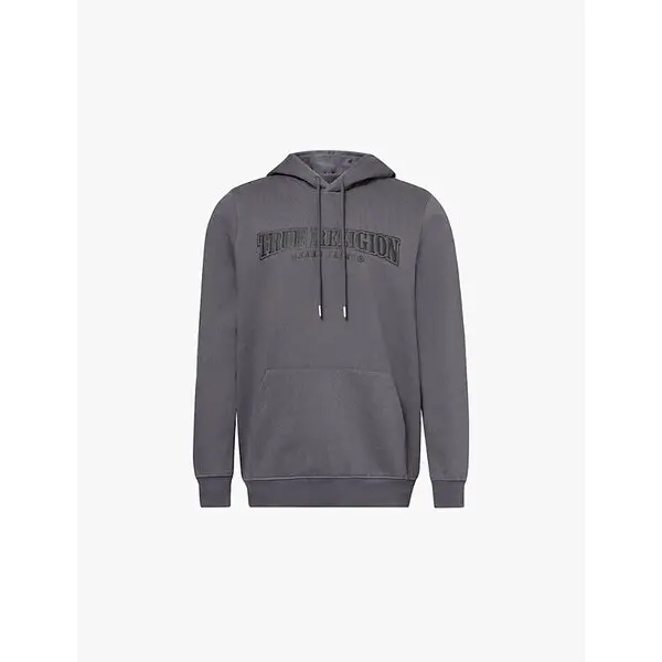 True Religion Painted Embossed Brand-print Regular-fit Cotton-blend Hoodie