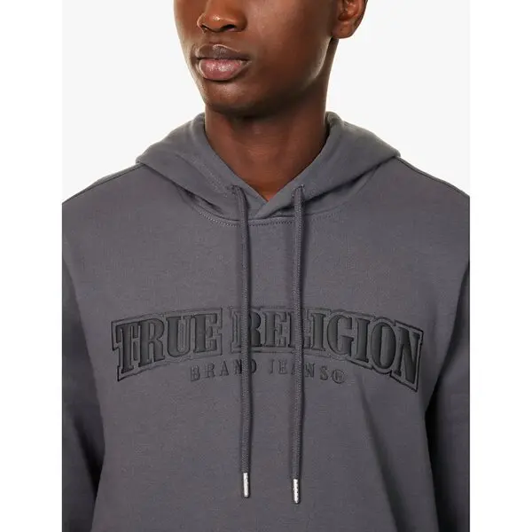 True Religion Painted Embossed Brand-print Regular-fit Cotton-blend Hoodie