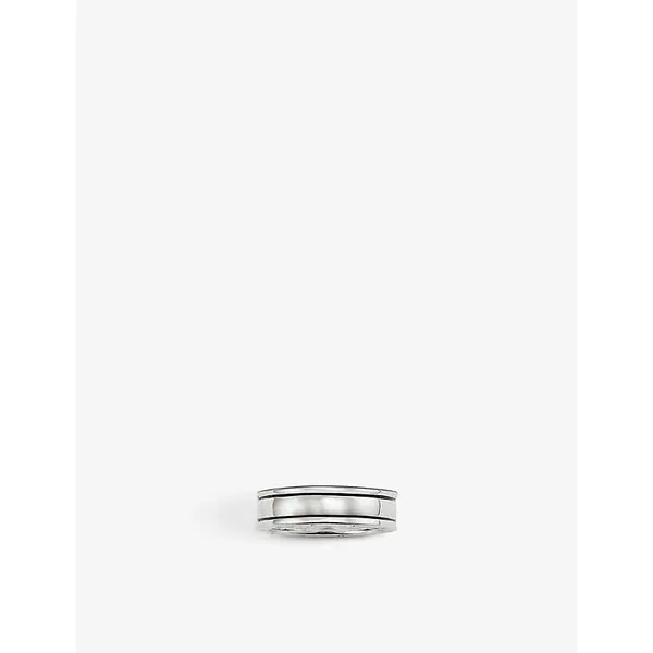 THOMAS SABO Rebel At Heart Blackened Sterling-silver Band Ring - Plain