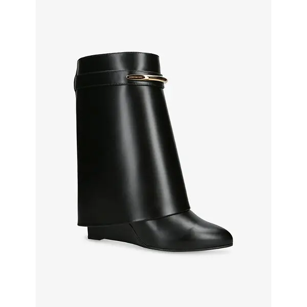 Givenchy Shark 95 Leather Ankle Boots