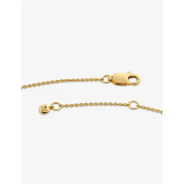 Monica Vinader 18ct Yellow Vermeil Initial Charm Bracelet - Gold