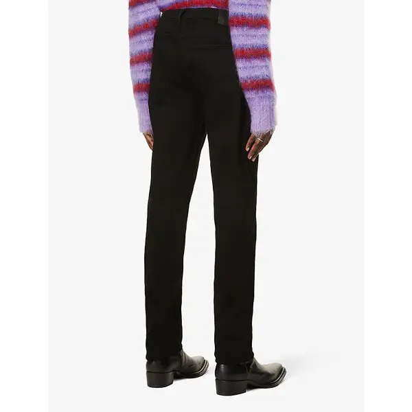 Paige Transcend Federal Slim Straight Jeans - Black Shadow