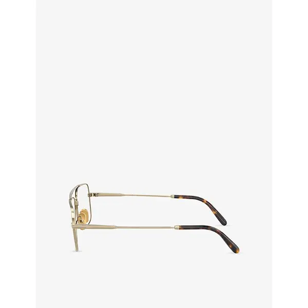 Ray-ban Rx8797 Rectangle-frame Titanium Eyeglasses - Black
