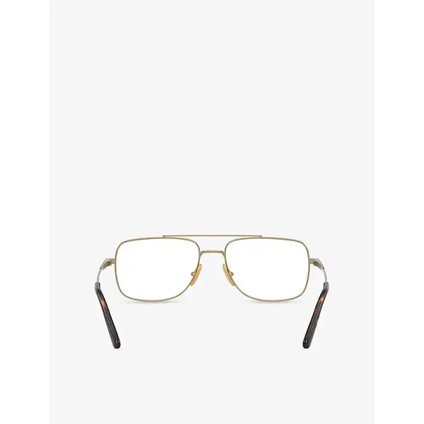 Ray-ban Rx8797 Rectangle-frame Titanium Eyeglasses - Black