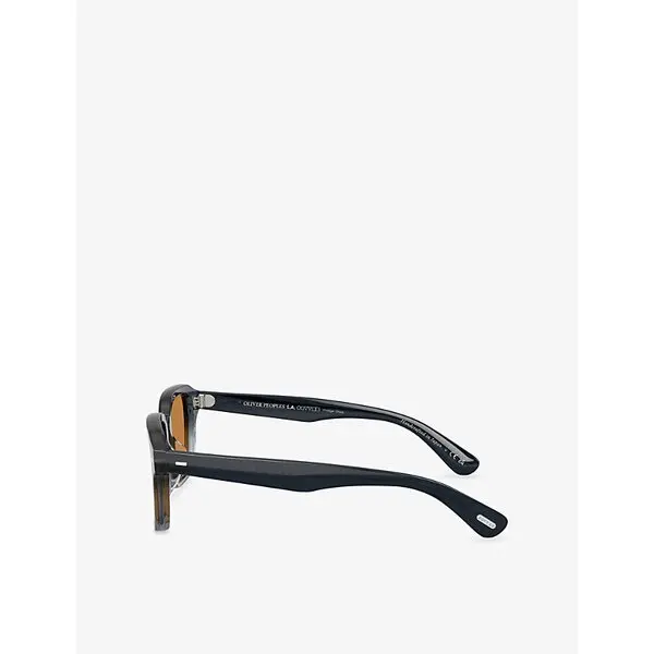 Oliver Spencer Ov5562su Errisson Pillow-frame Acetate Sunglasses - Blue